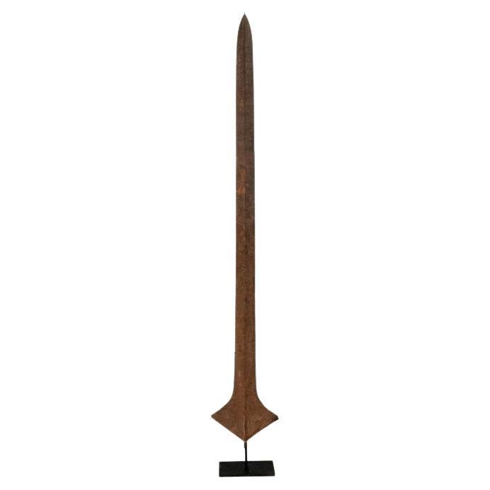 Topoke, Lokele, or Turumbu Large African Currency Spear, 19th Century ...