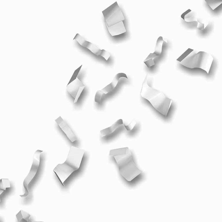 Zammy Migdal - Feeling White Multi Element Metal Wall Installation For ...