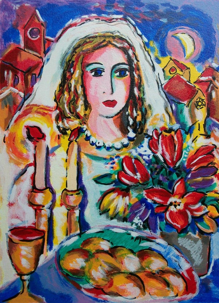 Zamy Steynovitz, "Bride on Her Wedding Night", Serigraph, Artist's Proof 8/65 For Sale at 1stDibs