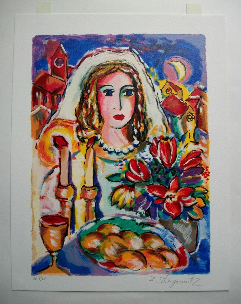 Zamy Steynovitz, "Bride on Her Wedding Night", Serigraph, Artist's ...