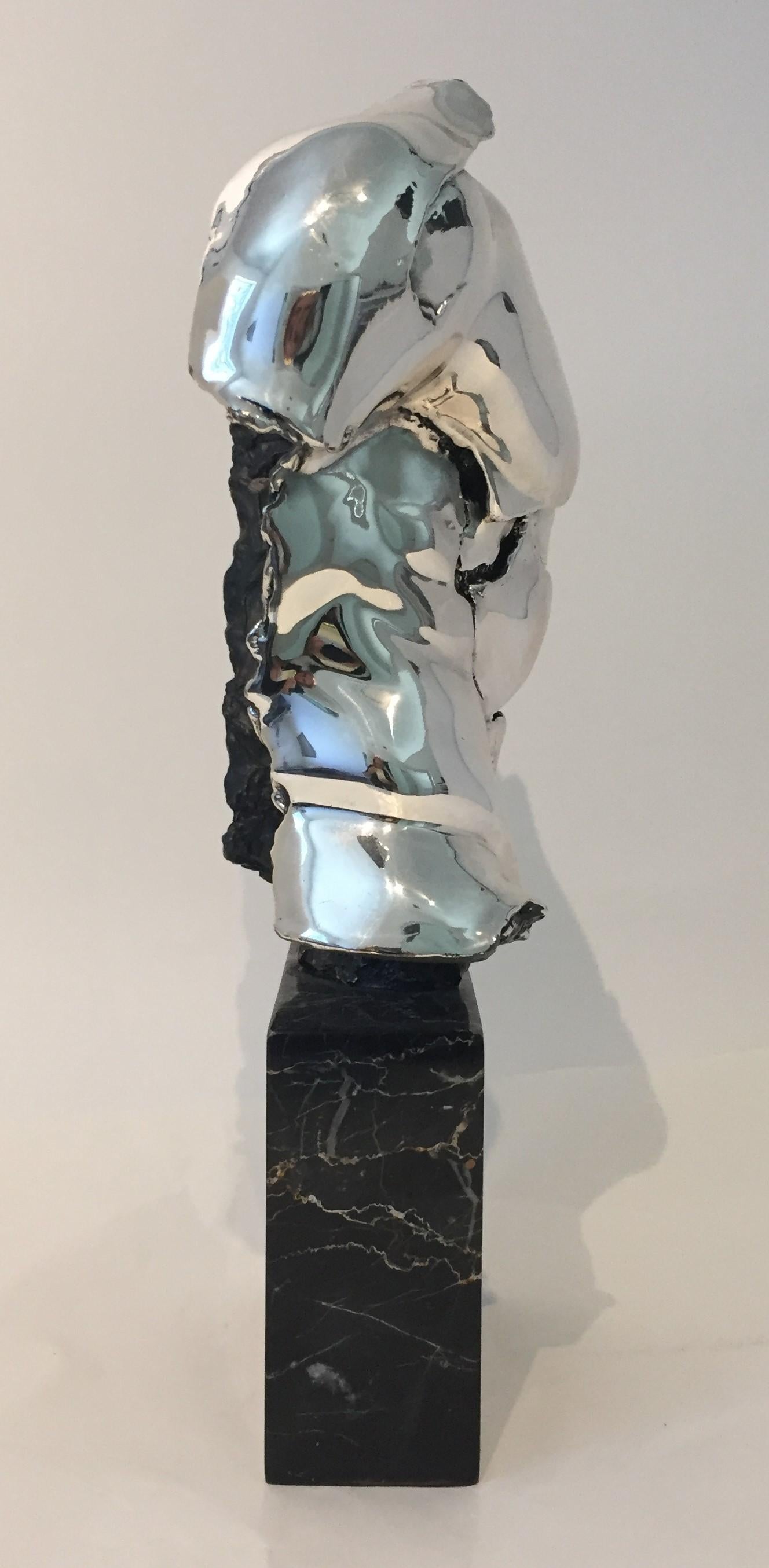 Silver Plated Male Torso Sculpture For Sale at 1stDibs | male torso ...