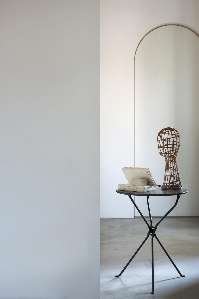 Zanotta Cumano Folding Table in White Finish with Steel Top For Sale at ...