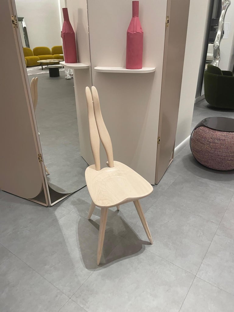 Zanotta Fenis CM Natural Frame Chair by Carlo Molino in STOCK at 1stDibs