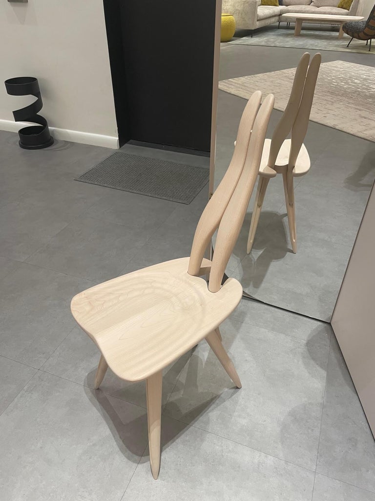 Zanotta Fenis CM Natural Frame Chair by Carlo Molino in STOCK at 1stDibs