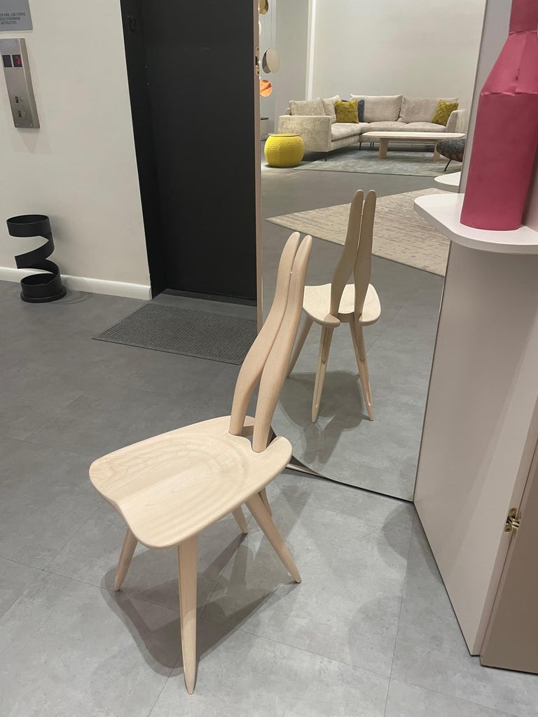 Zanotta Fenis CM Natural Frame Chair by Carlo Molino in STOCK at 1stDibs