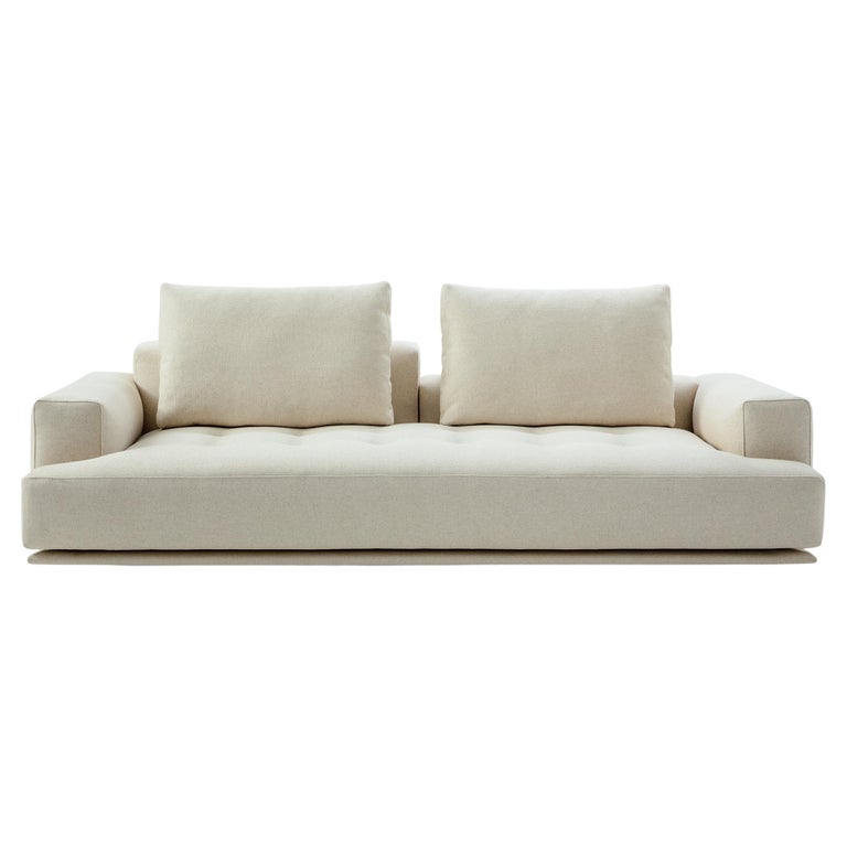 Zanotta Shiki Monobloc Sofa in Torre Fabric and Wooden Base by Damian ...