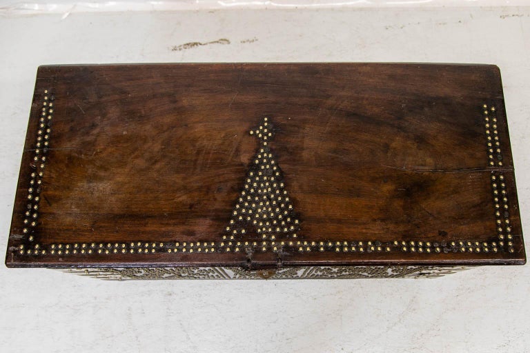Zanzibar Studded African Walnut Trunk at 1stDibs | zanzibar trunks