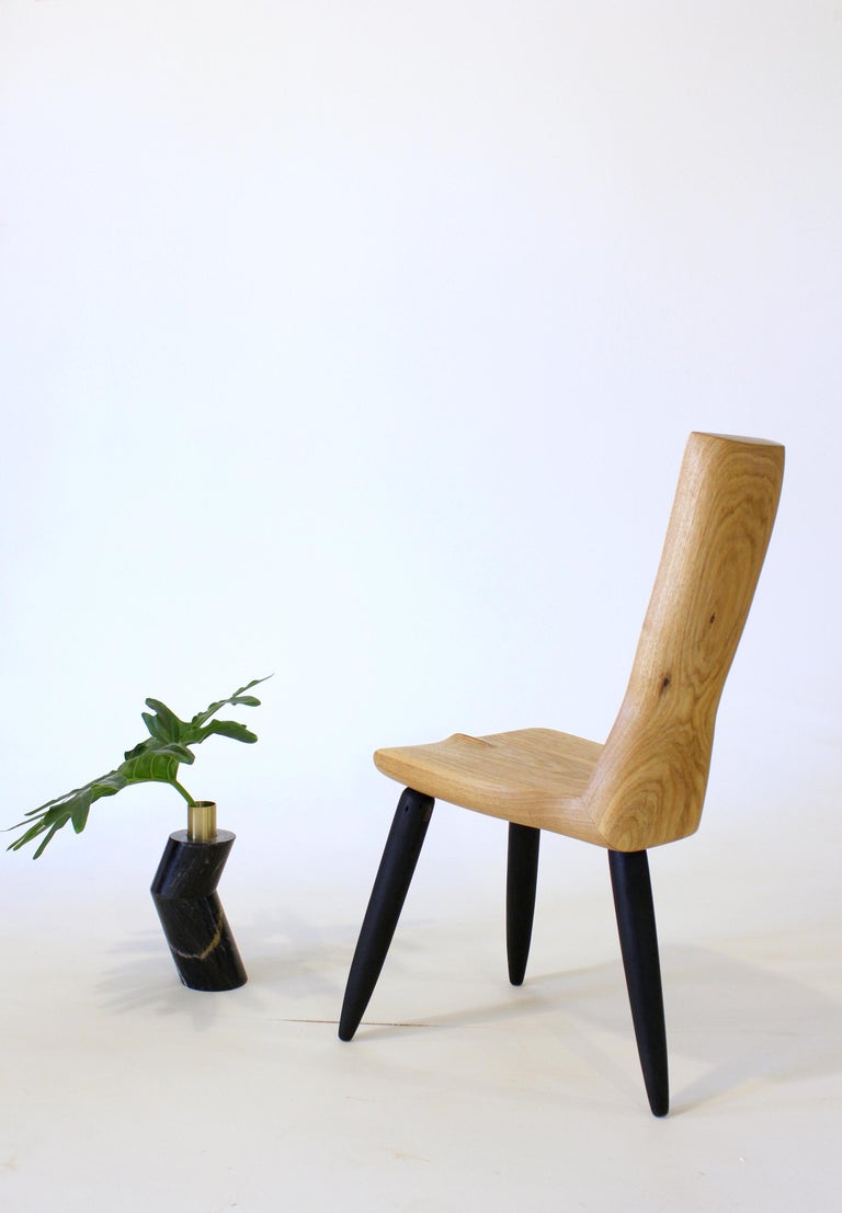 Contemporary Brazilian 3-Legged Chair, Handmade in Special Wood by ...