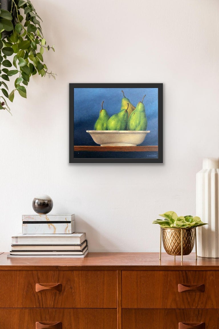 Zbigniew Wozniak - Still life with pears - Figurative Oil Painting ...