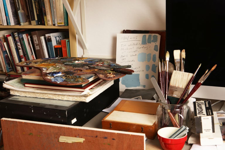 ZEBEDEE JONES - 'BATTERSEA BRIDGE', 2019 Oil on hardboard 42 x 57 cm ...