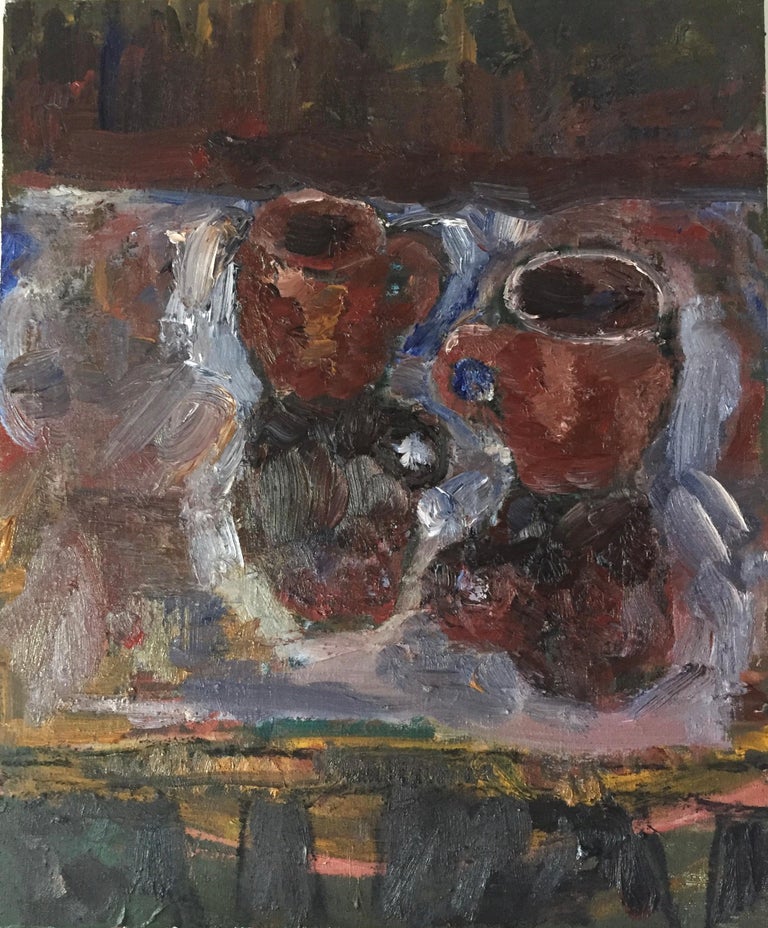 ZEBEDEE JONES - 'STILL LIFE TWO MUGS', 2020 Oil on board 51 x 61 cm ...
