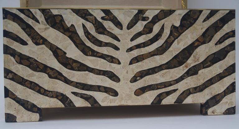 Zebra Motif Storage Box at 1stDibs