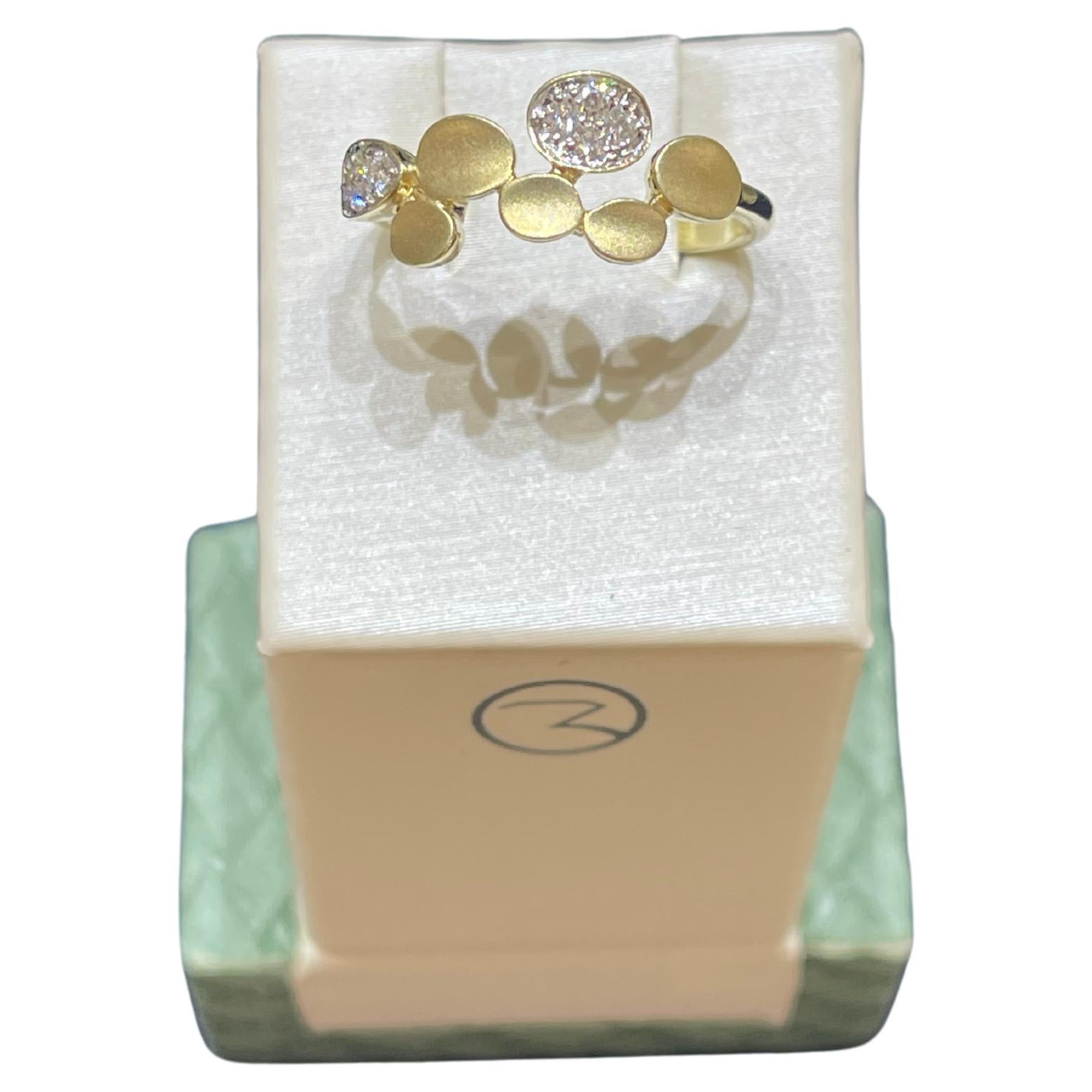 Zeghani 14K White Gold Sapphire and Diamond Ring - ZR1871 For Sale at ...