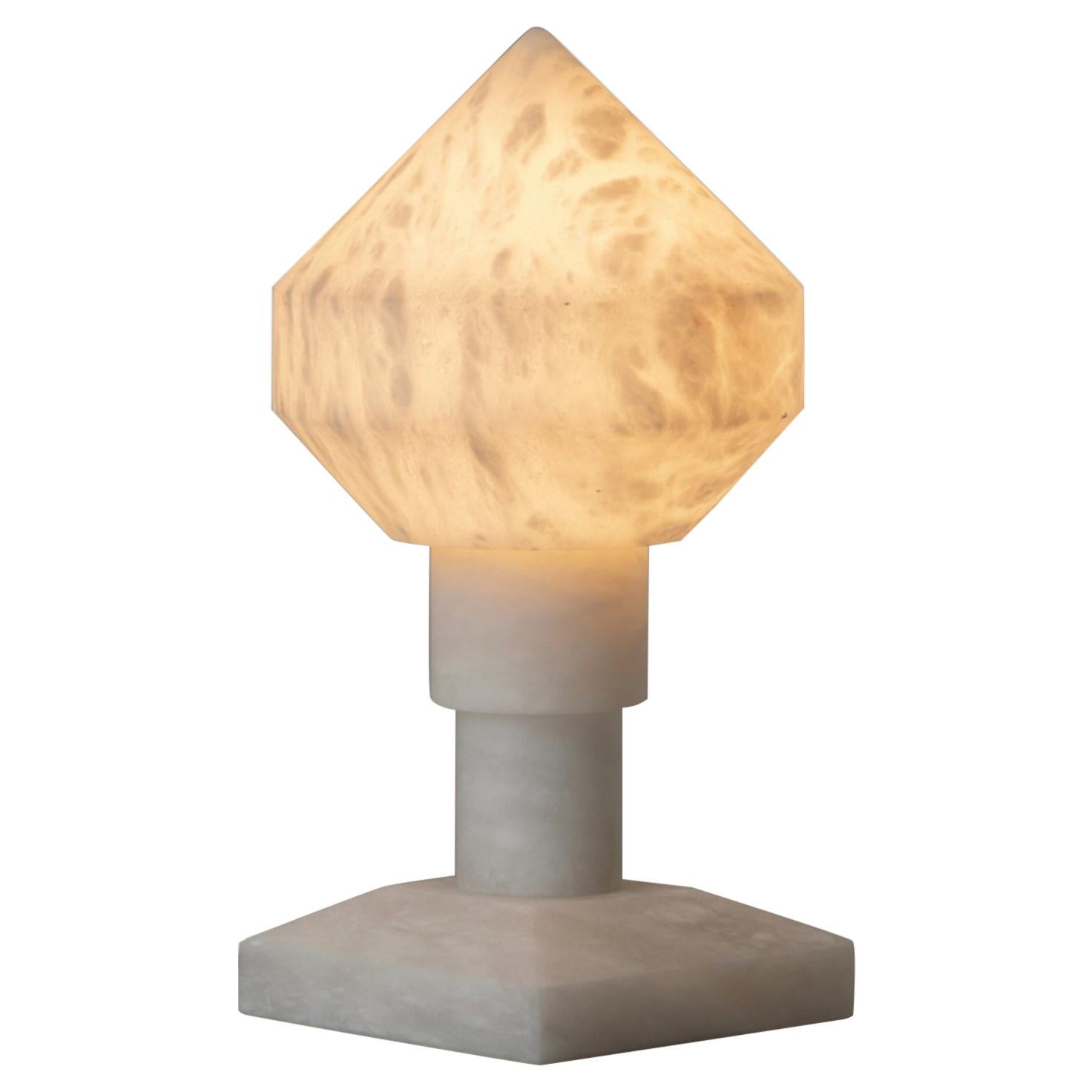 Hand-Carved Alabaster "Babel" Table Lamp by Àngel Jové for Santa and ...