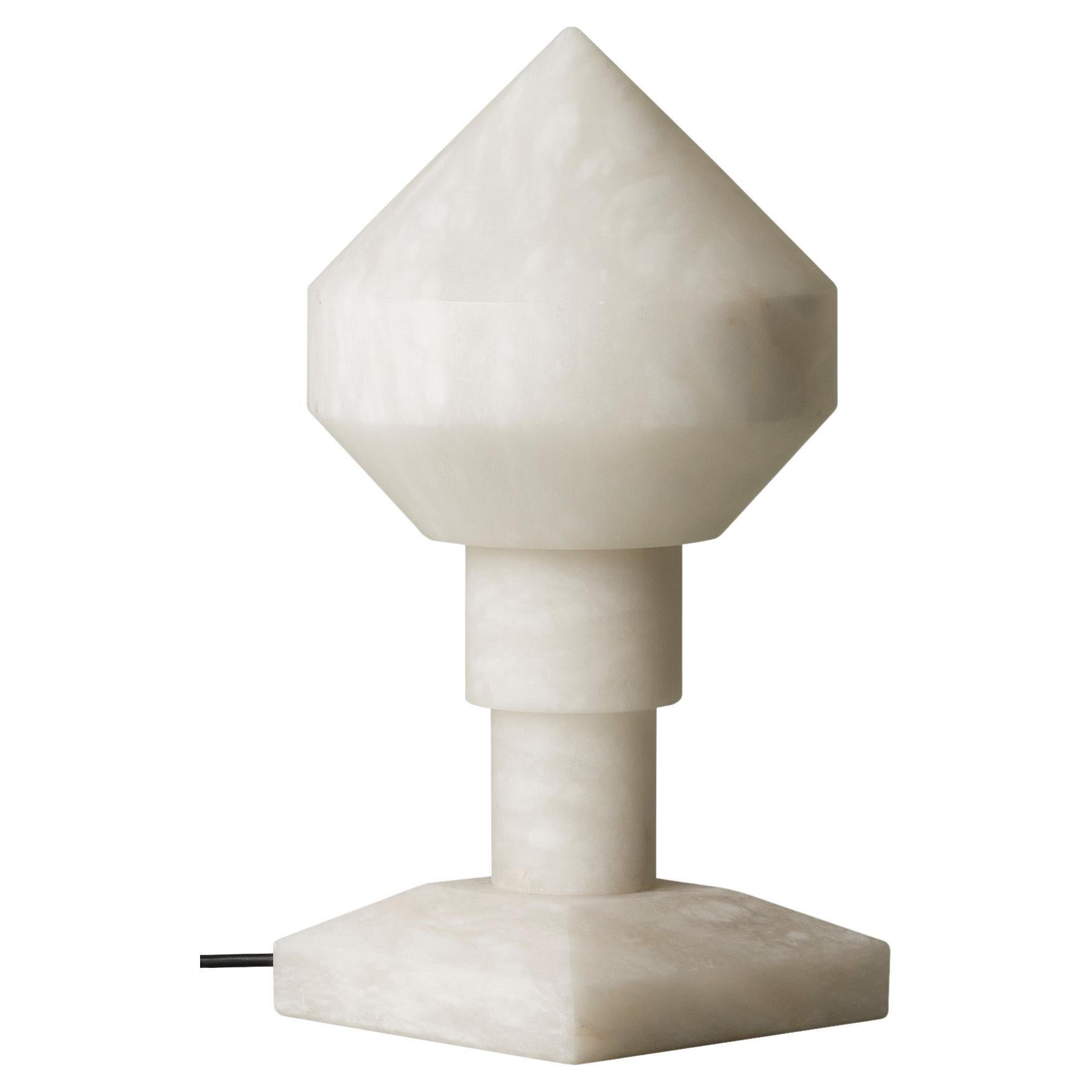 Hand-Carved Alabaster Babel Table Lamp by Àngel Jové for Santa and Cole ...