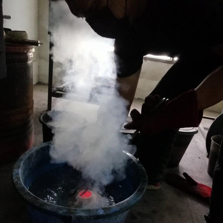 Zen Raku Pottery Vase - Smoked Raku - Handmade Ceramic Home Decor Gift ...