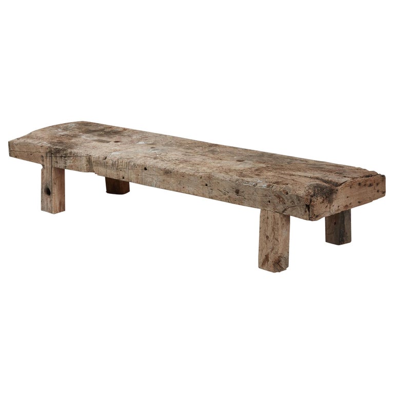 Zen Wabi Sabi Rustic Coffee Table Bench at 1stDibs | wabi sabi bench ...