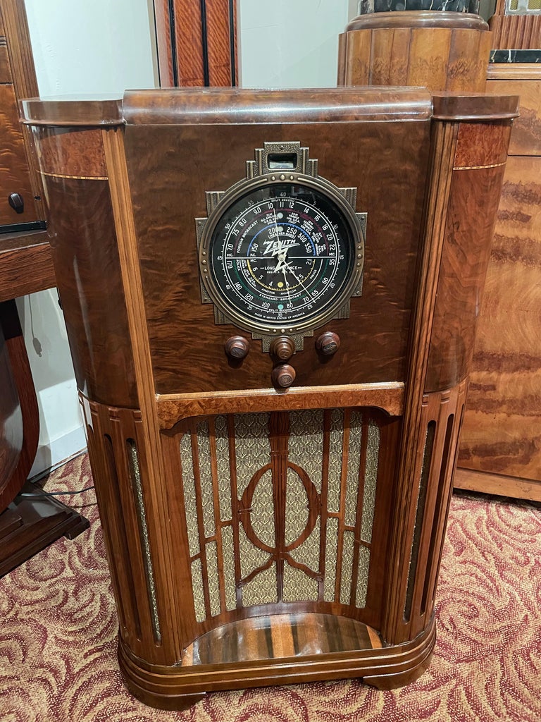 Zenith 12A58 Restored Console Radio with Bluetooth circa 1936 at 1stDibs
