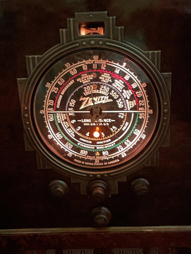 Zenith 12A58 Restored Console Radio with Bluetooth circa 1936 at 1stDibs