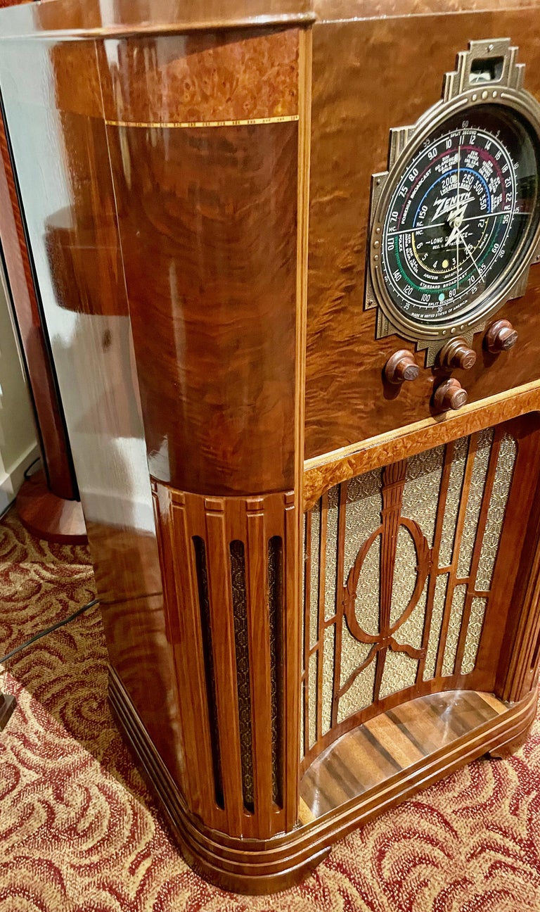 Zenith 12A58 Restored Console Radio with Bluetooth circa 1936 at 1stDibs