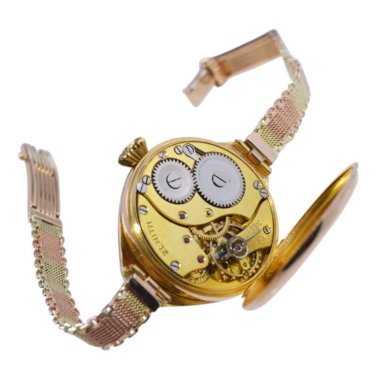 Zenith 14kt. Two Tone Solid Gold Designed for the Russian Marker, circa ...