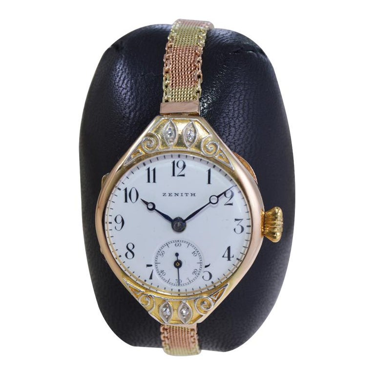 Zenith 14kt. Two Tone Solid Gold Designed for the Russian Marker, circa ...