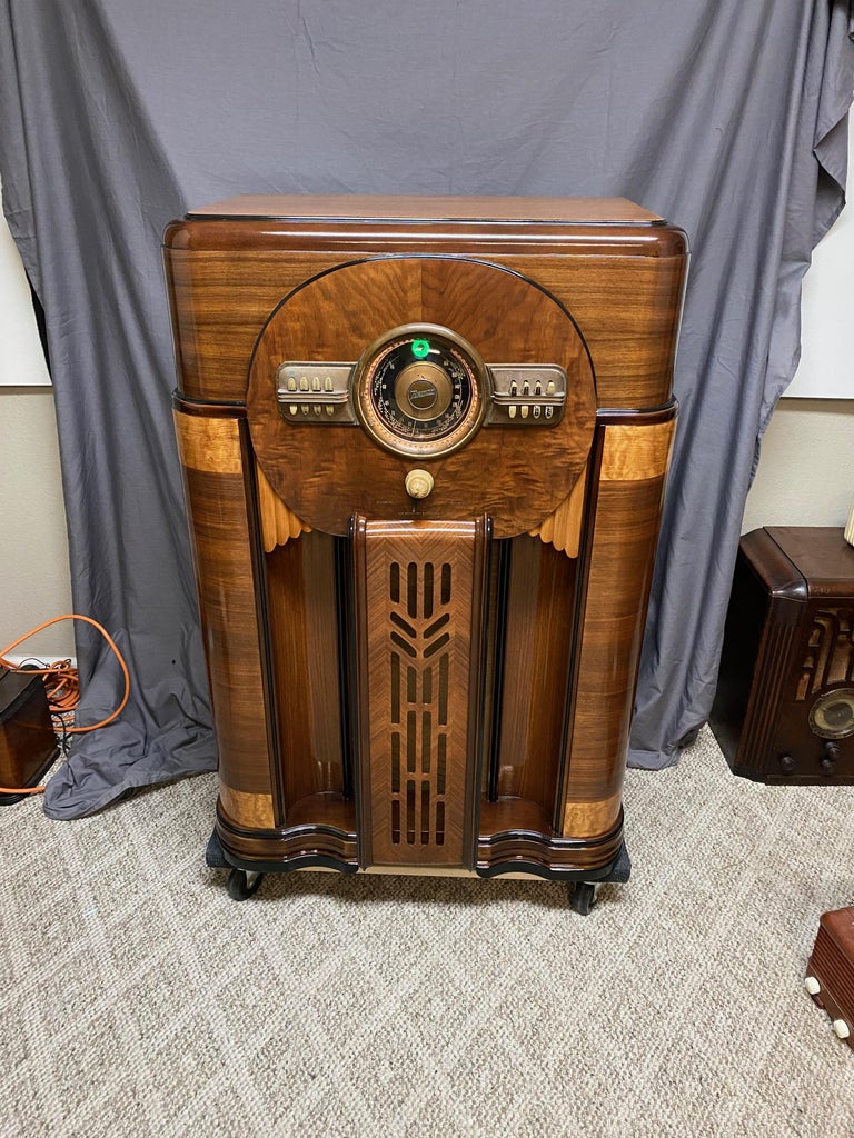 Zenith 1940 Aztec 12S471 Tube Robot Dial Console Tube Radio, Restored ...