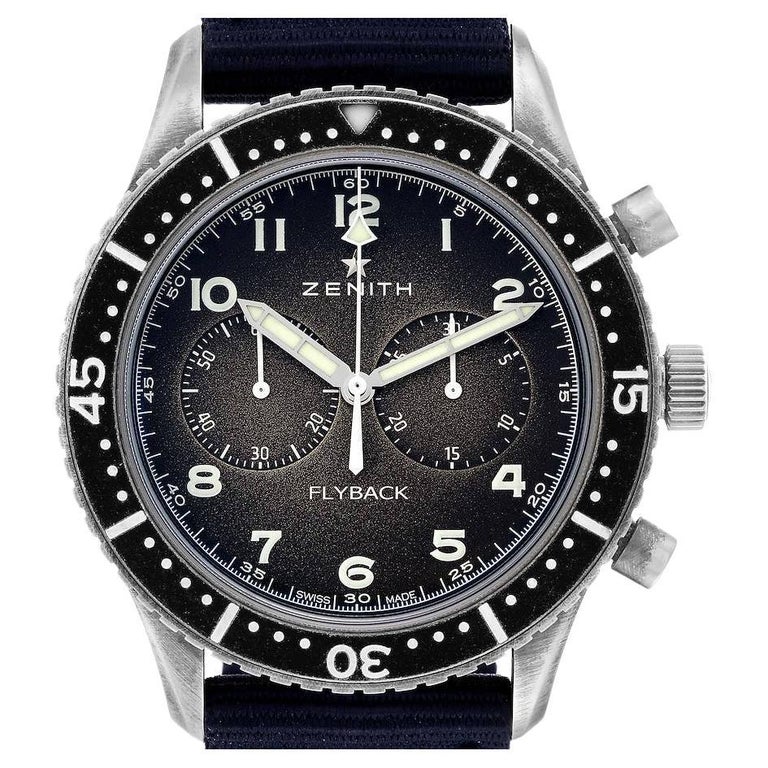 Zenith Cronometro Tipo CP-2 Flyback Steel Mens Watch 11.2240.405 Box ...