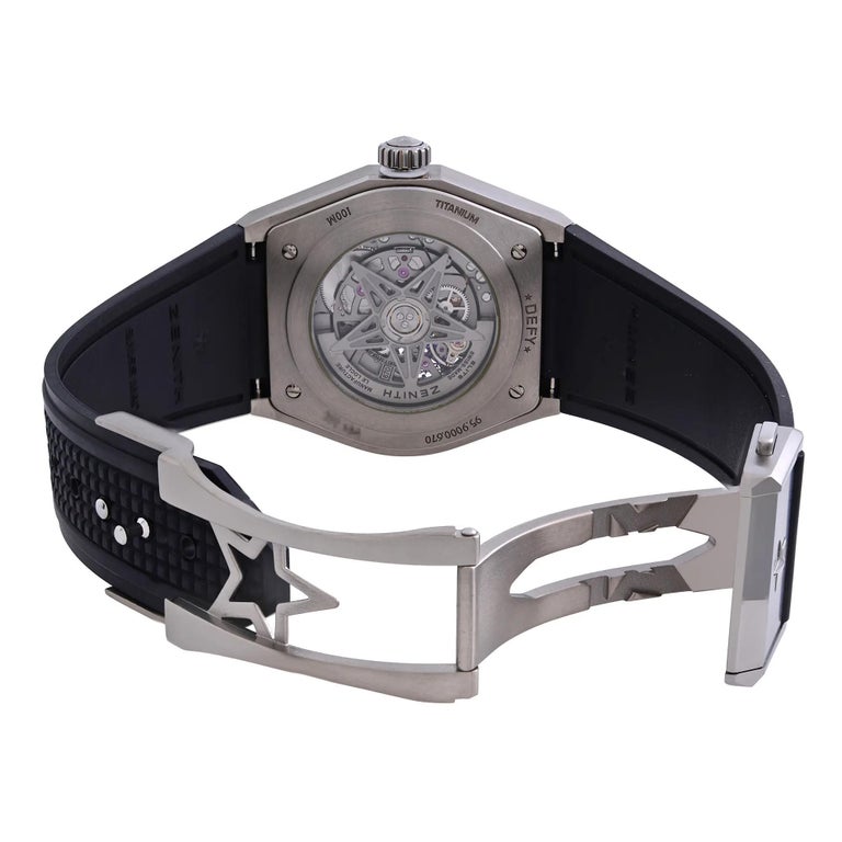 Zenith Defy Classic Titanium Skeletal Dial Automatic Watch 95.9000.670 ...