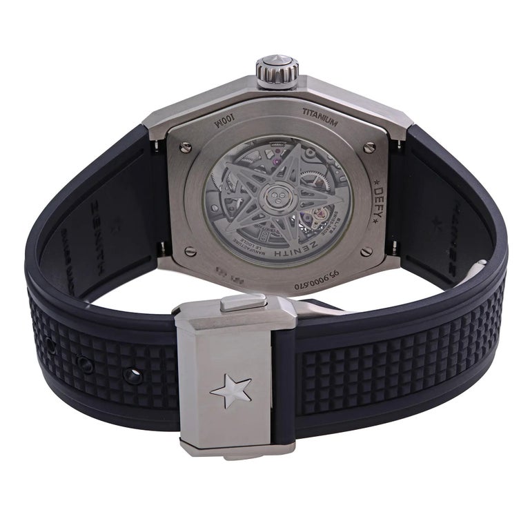 Zenith Defy Classic Titanium Skeletal Dial Automatic Watch 95.9000.670 ...