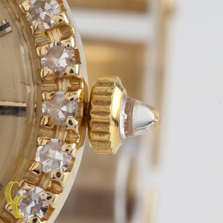 Zenith Diamond Bezel Hand-Winding 18 Karat Yellow Gold Women's ...