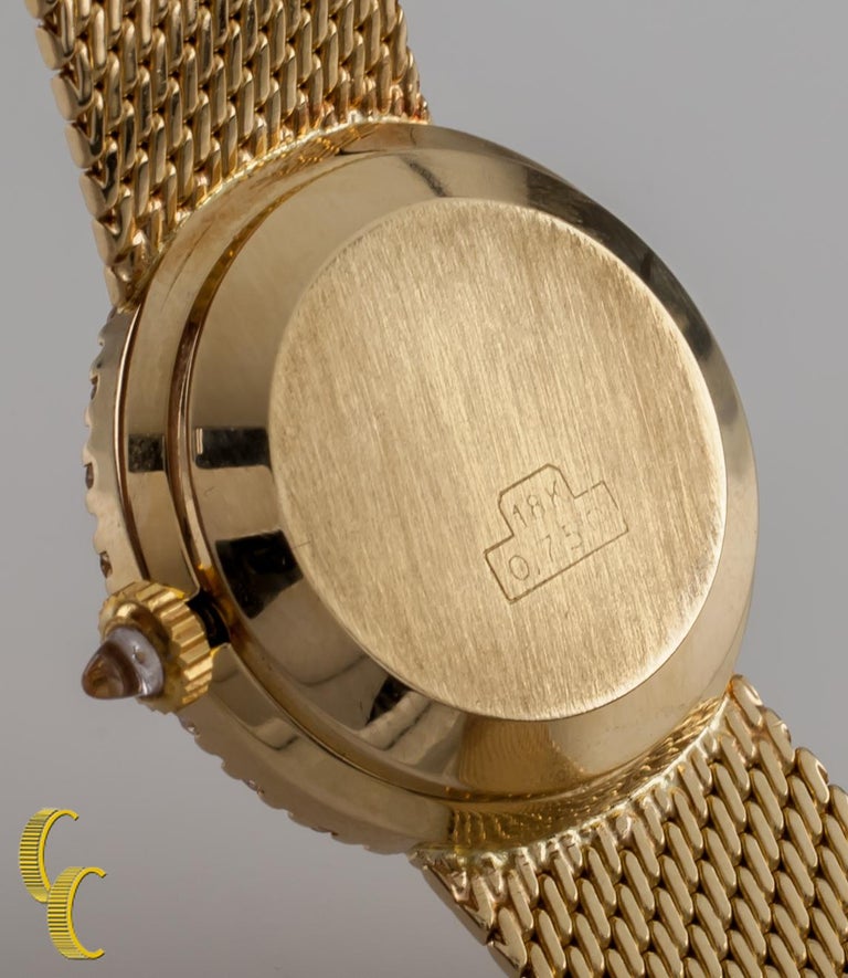 Zenith Diamond Bezel Hand-Winding 18 Karat Yellow Gold Women's ...