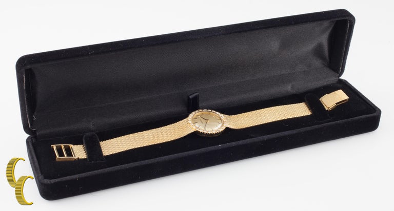 Zenith Diamond Bezel Hand-Winding 18 Karat Yellow Gold Women's ...