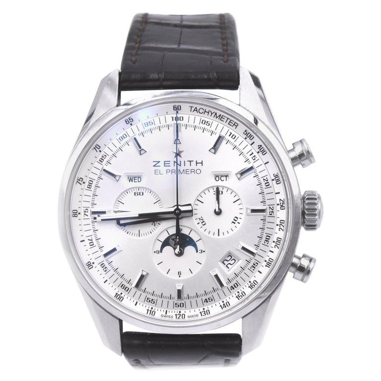 Zenith El Primero Stainless Steel 410 Chronograph Watch Ref. 03.2091. ...
