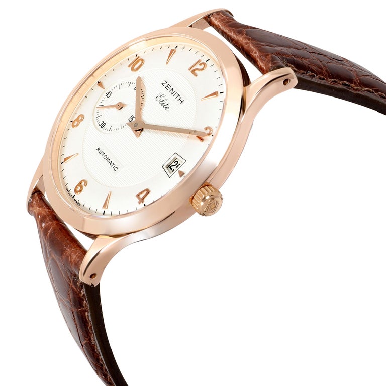 Zenith Elite 17/62.1125.680 Men's Watch in 18 Karat Rose Gold For Sale ...