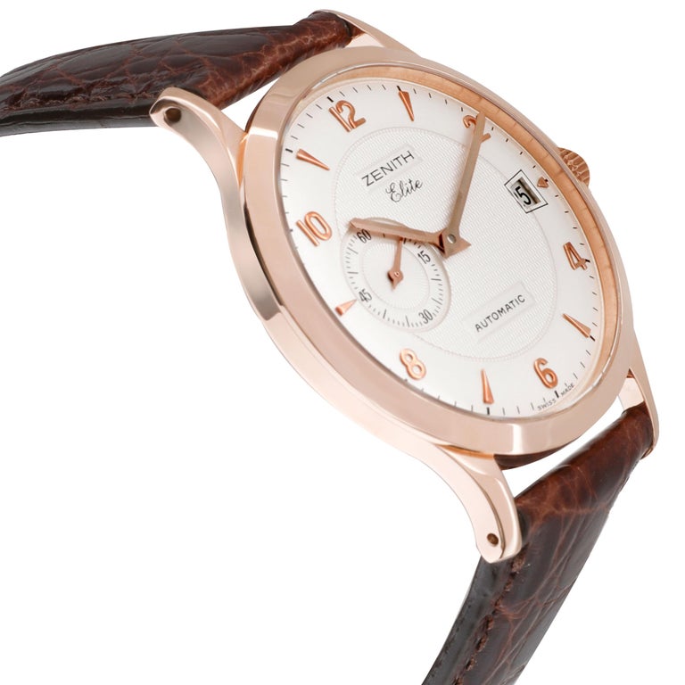 Zenith Elite 17/62.1125.680 Men's Watch in 18 Karat Rose Gold For Sale ...