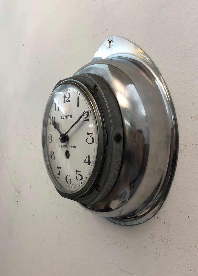 Zenith Industrial Wall Clock at 1stDibs