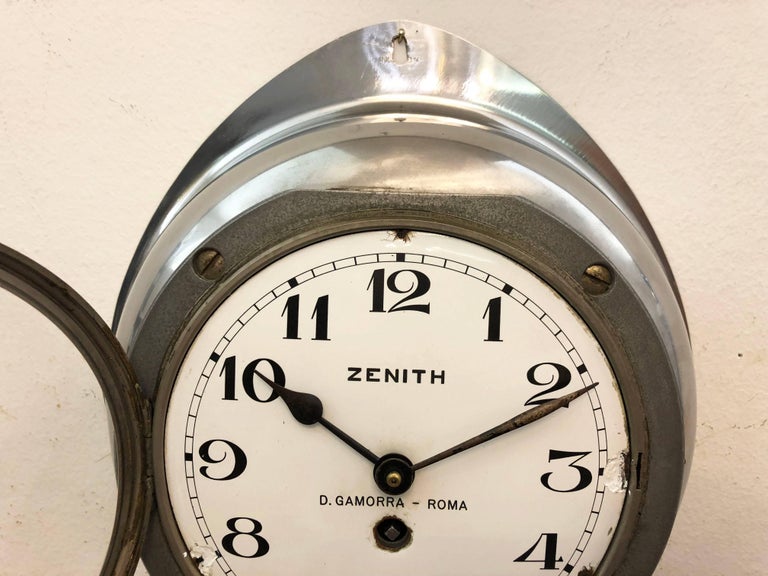 Zenith Industrial Wall Clock at 1stDibs