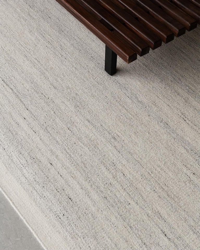 Zero Cream Mix Handwoven Wool Rug For Sale at 1stDibs