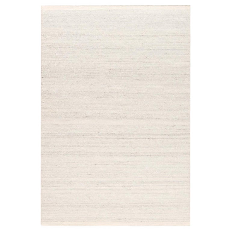 Zero Cream Mix Handwoven Wool Rug For Sale at 1stDibs