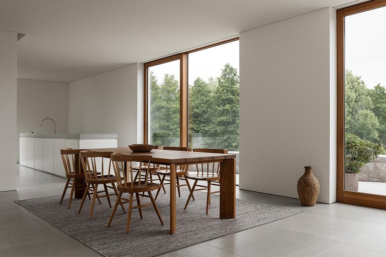 Zero Gray Mix Handwoven Wool Rug For Sale at 1stDibs