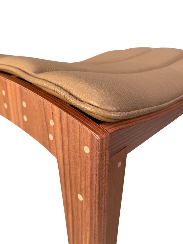 Zero, Stool in Walnut Wood Designed by Franco Poli for Morelato For ...