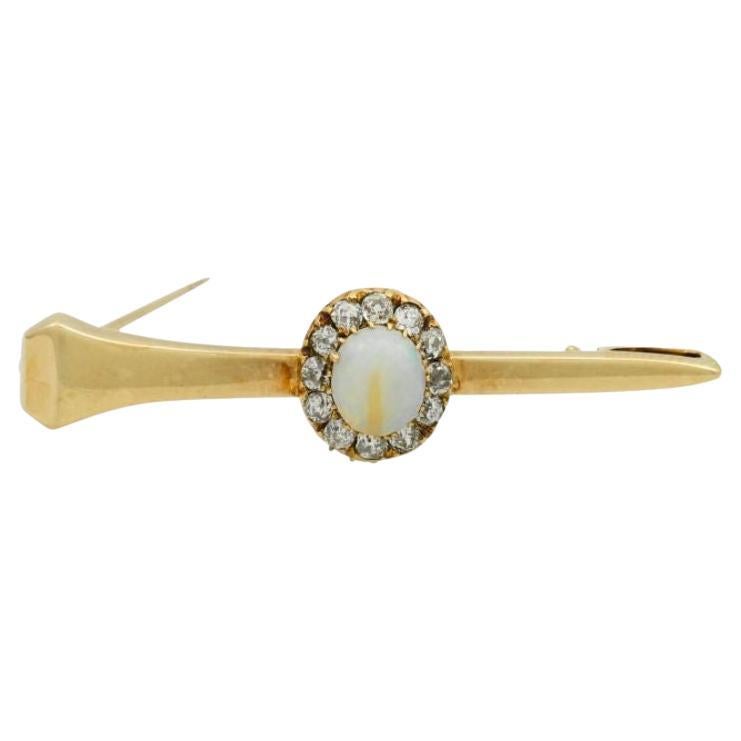 Brooch 'Hufnagel' with Old European Cut Diamonds Totaling Approx. 0.03 ...