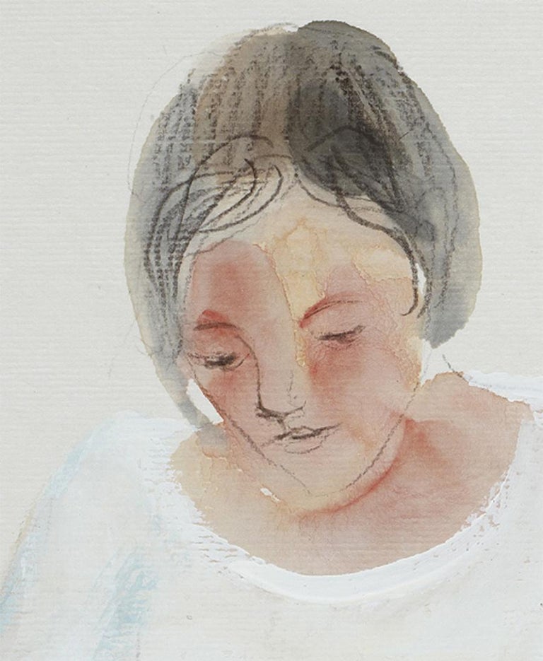 Zhang Chunyang - Expressionist Figurative water color painting- Young ...