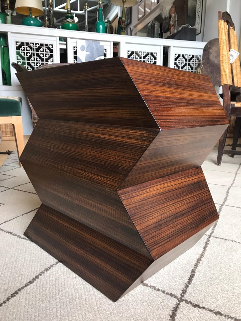 Zig Zag Wood Side Tables at 1stDibs | zig zag side table