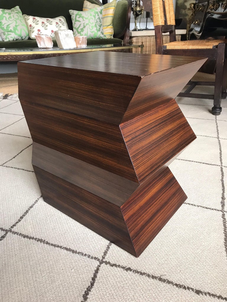 Zig Zag Wood Side Tables at 1stDibs | zig zag side table