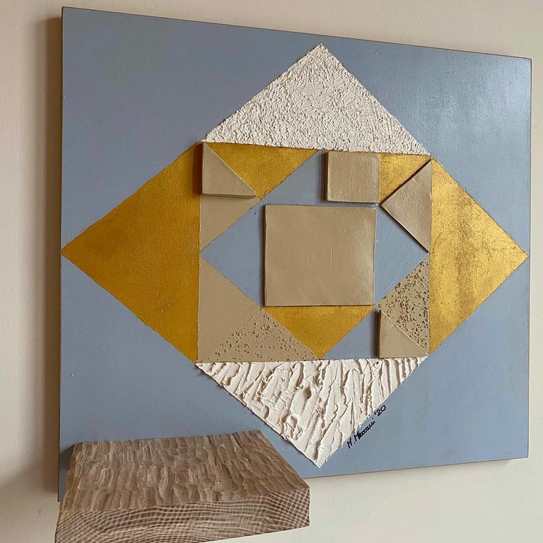 Ziggurat Decorative Panel and Shelf by Mascia Meccani For Sale at 1stDibs