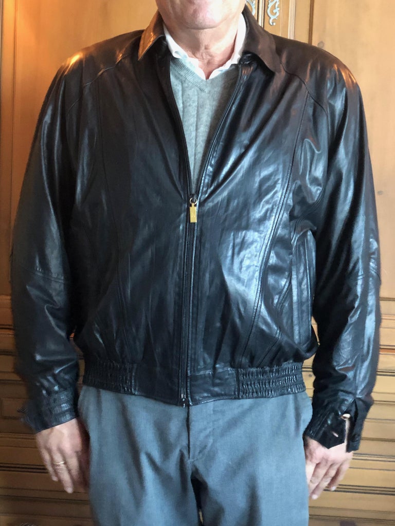 Zilli France for Harrods London Scarf Silk Lined Lambskin Zip Front ...