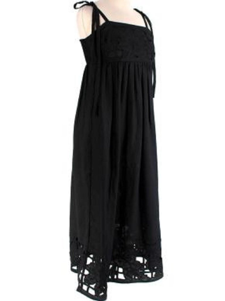 Zimmermann Black Linen Juno Dress For Sale at 1stDibs