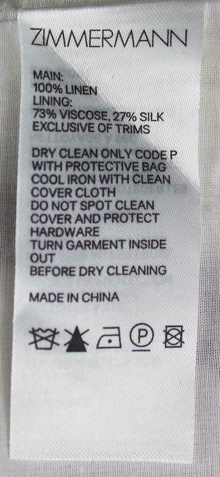 Zimmermann Corsage Floral Print Linen Maxi Dress For Sale at 1stDibs